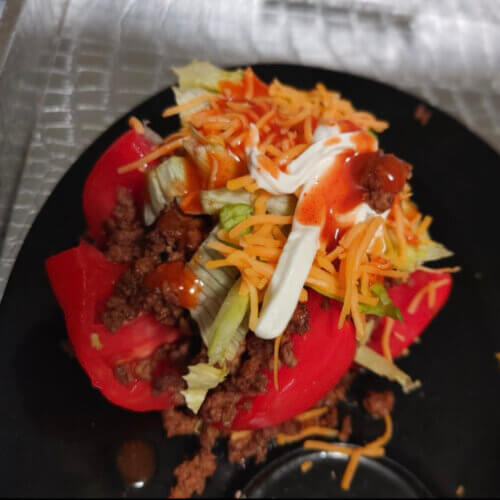 Healthy Taco Stuffed Tomatoes - Life with Jeviko