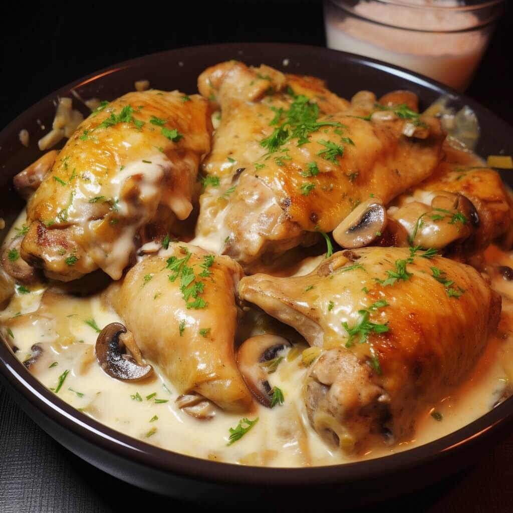 how to cook cream of mushroom chicken in the oven