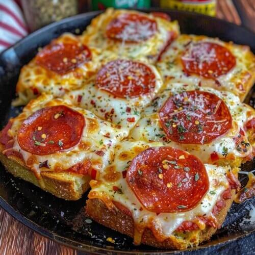 Easy Garlic Bread Pizza - Life with Jeviko