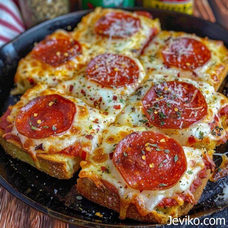 Easy Garlic Bread Pizza - Life with Jeviko