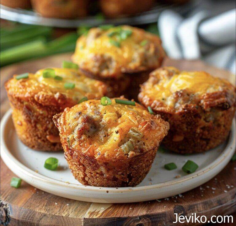 Sausage Breakfast Muffins (4-ingredients) - Life with Jeviko