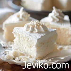 Heavenly White Snack Cake - Life with Jeviko