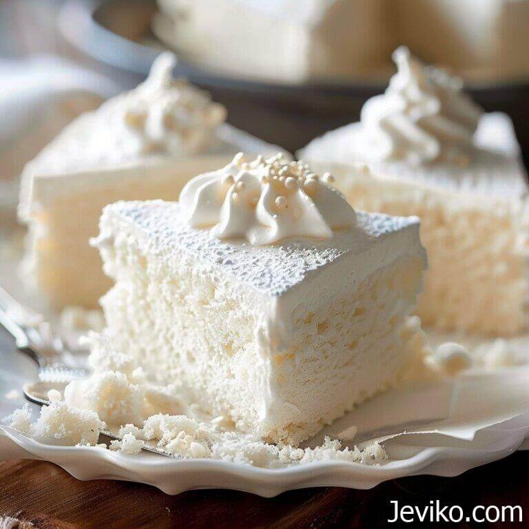 Heavenly White Snack Cake - Life with Jeviko