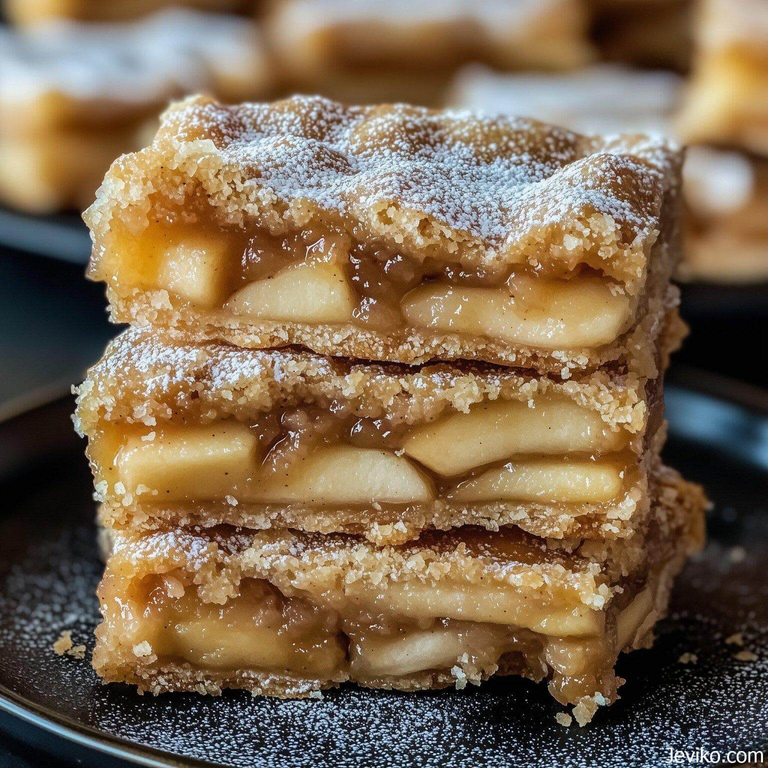 Flaky Apple Pie Bars - Life with Jeviko