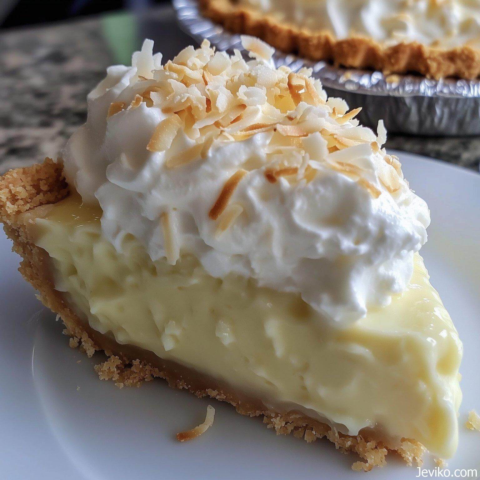 No-Bake Coconut Cream Pie - Life with Jeviko