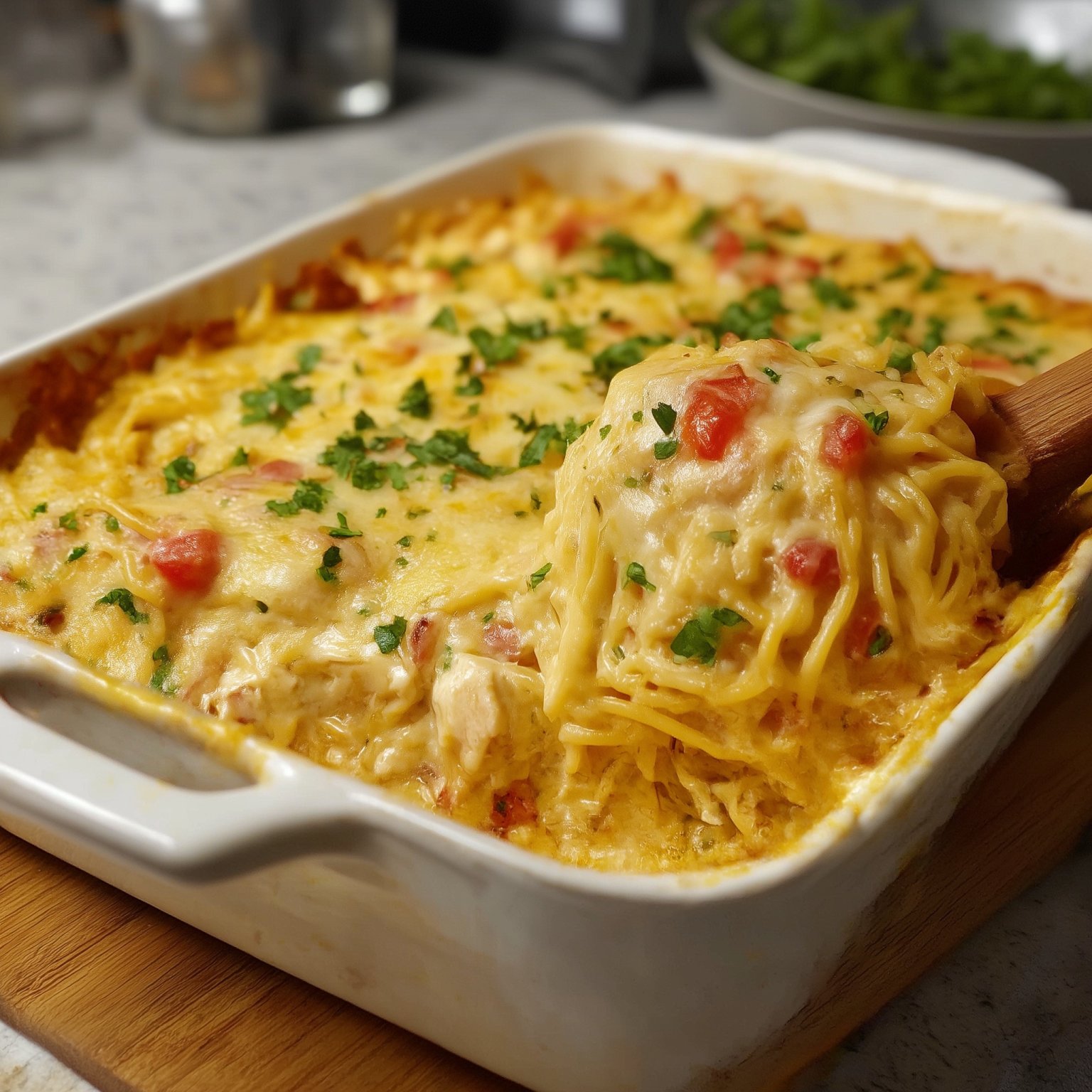 Chicken Spaghetti Bake - Life with Jeviko